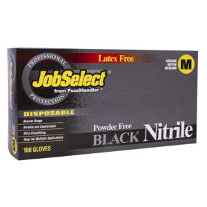 JobSelect® Black Nitrile Gloves – FoodHandler®