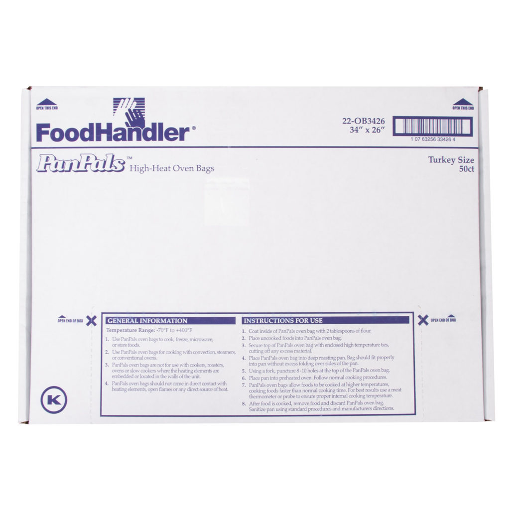 PanPals® Nylon High Heat Oven Bags – FoodHandler®