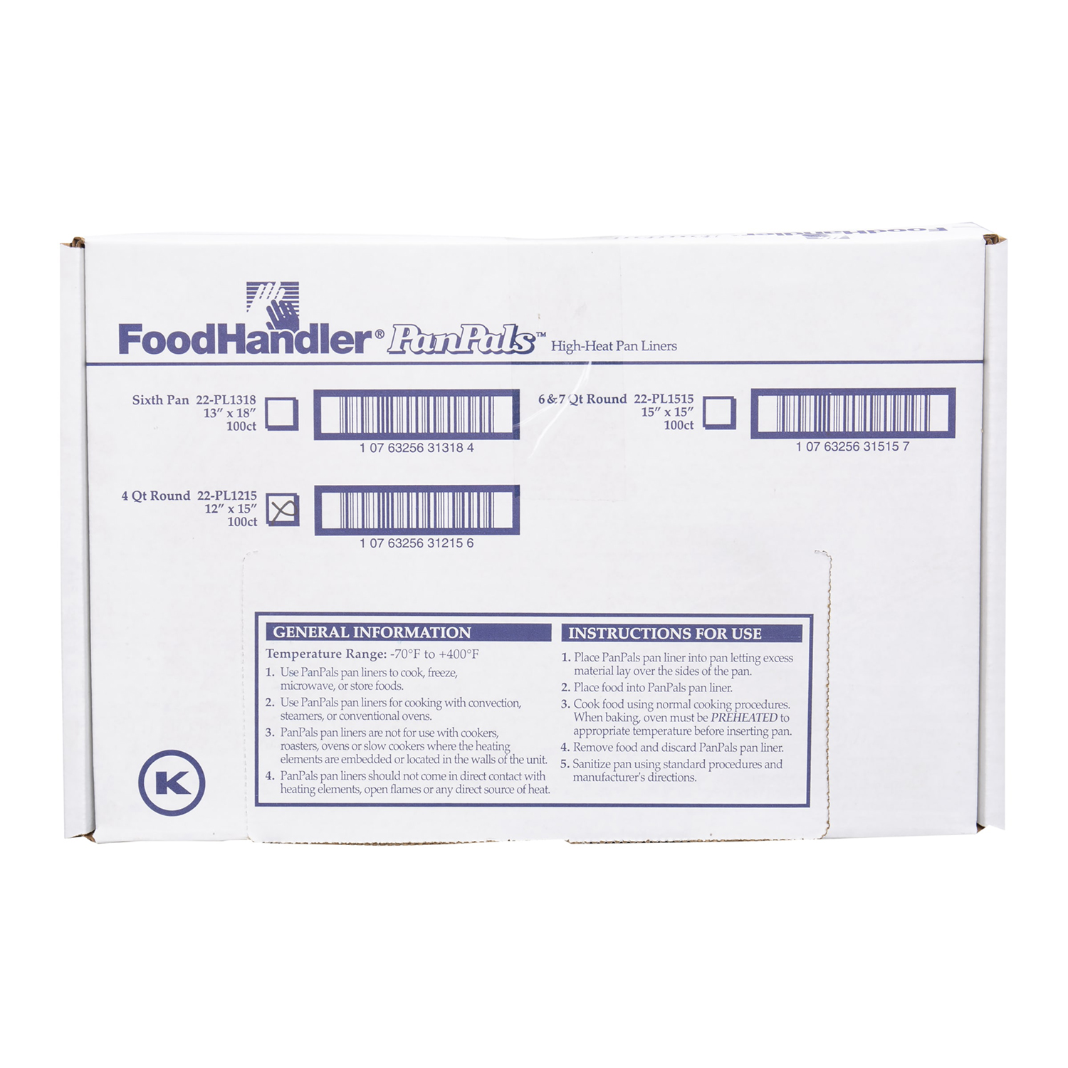 PanPals® Nylon High Heat Round Pan Liners – FoodHandler®