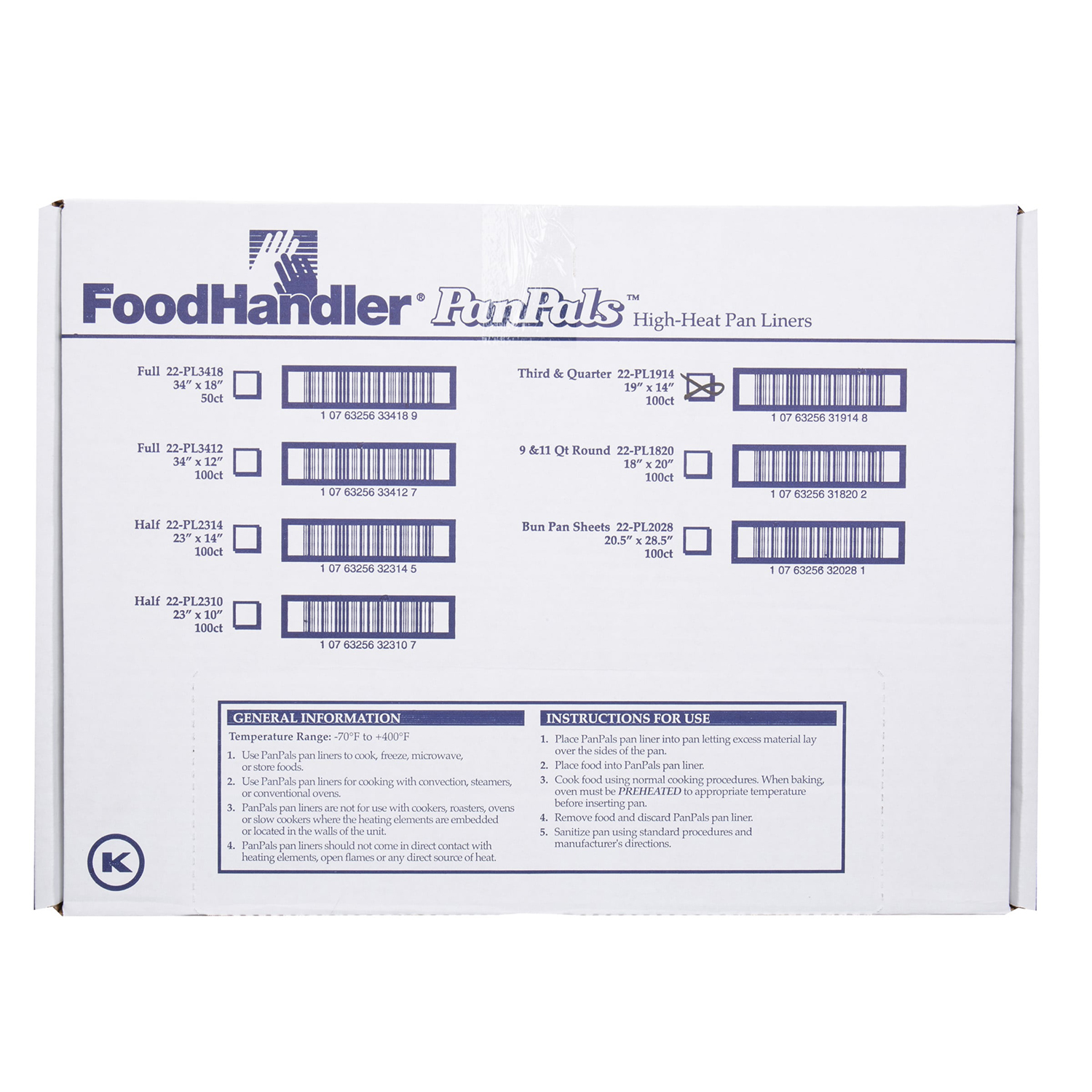 PanPals® Nylon High Heat Steam Pan Liners – FoodHandler®