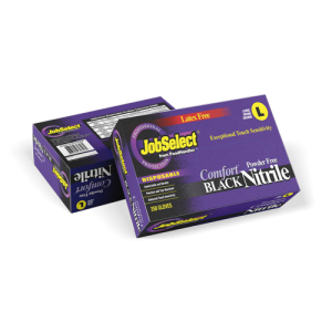 JobSelect® Black Comfort™ Nitrile Gloves – FoodHandler®