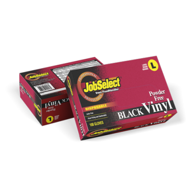 JobSelect® Black Vinyl Gloves – FoodHandler®